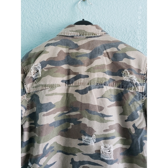 Treasure & Bond | Tops | Treasure Bond Camo Surplus Button Shirt Jacket ...